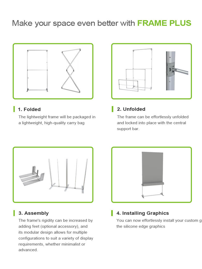 SEG Folding Frame Stand – FramePlus Display Inc