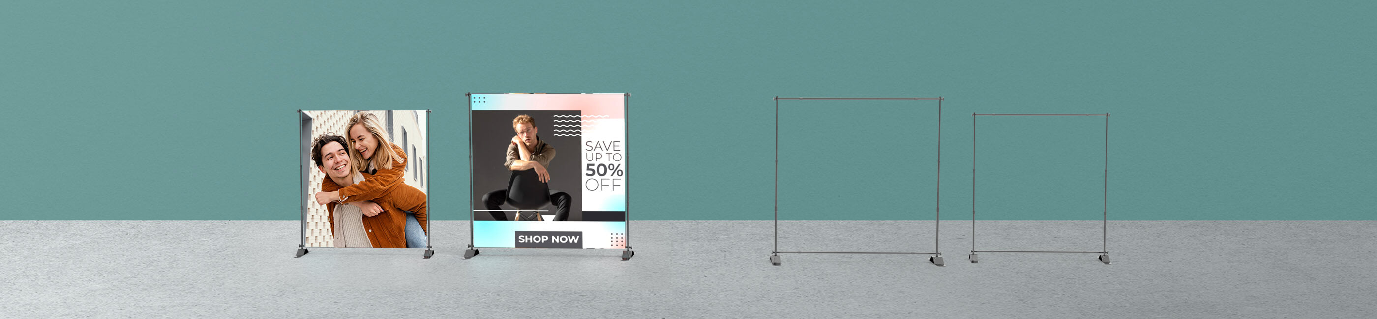 Retractable Backdrop – FramePlus Display Inc